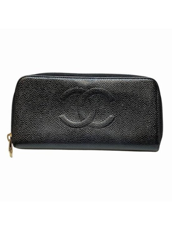 CHANEL | Bags | Chanel Cc Logo Zip Around Wallet | Poshmark